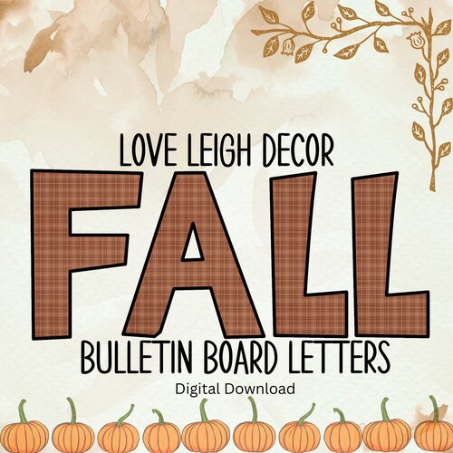 Bold Printable Bulletin Board Letters Classroom Decor - Etsy