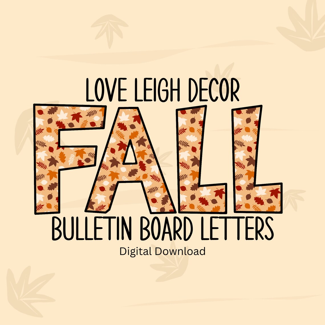 Fall Bulletin Board Letters Fall Tshirt Design Alphabet - Etsy