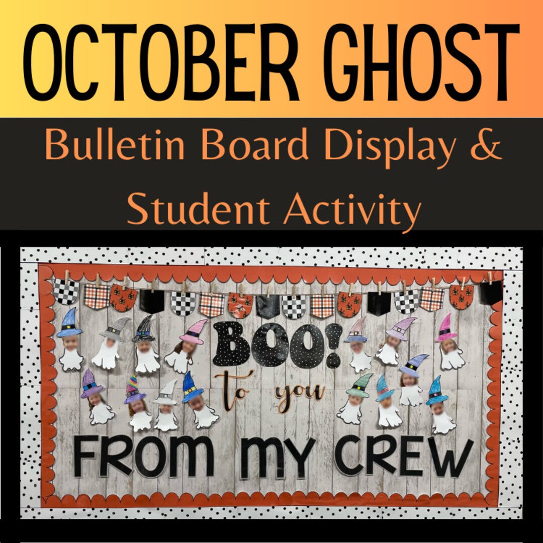 October Bulletin Board Display and Student Activity, Halloween Bulletin ...