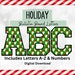 Christmas Bulletin Board Letters, Holiday Letters, Holiday Classroom ...