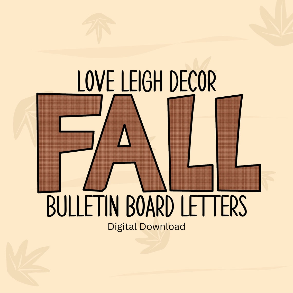 Fall Bulletin Board Letters Fall Tshirt Design Alphabet - Etsy