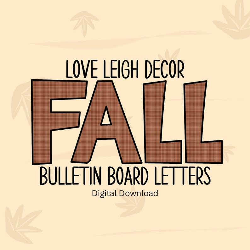 Fall Bulletin Board Letters Fall Tshirt Design Alphabet - Etsy