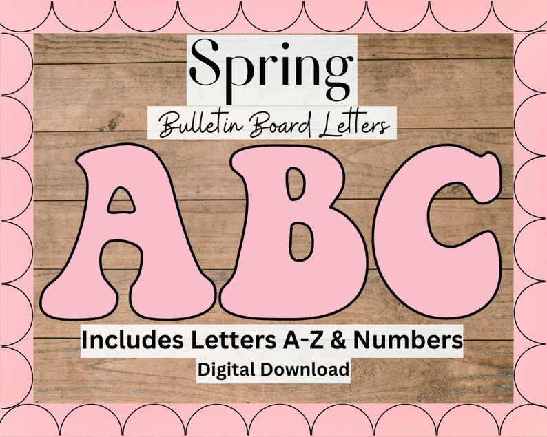Back to School Bulletin Board Letters, Bulletin Board Letters, Groovy ...