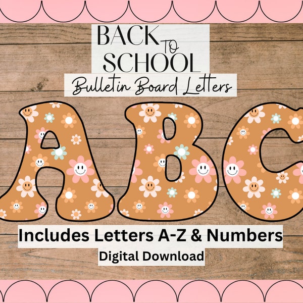 Back to School Groovy Bulletin Board - Etsy