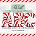Candy Cane Letters, Christmas Letters, Christmas Bulletin Board Letters ...