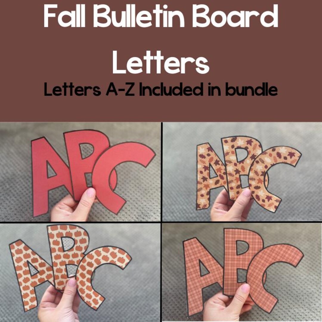 Fall Bulletin Board Letters, Fall Tshirt Design, Alphabet Letters, Fall ...