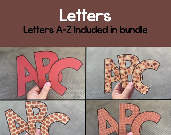 Fall Bulletin Board Letters, Fall Tshirt Design, Alphabet Letters, Fall ...