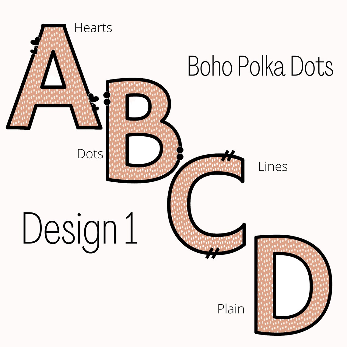 Boho Bulletin Board Letters, PNG Letters, PNG Alphabet, Classroom Decor ...