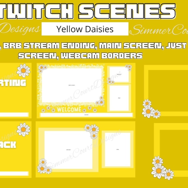 Daisy Twitch Overlay - Etsy