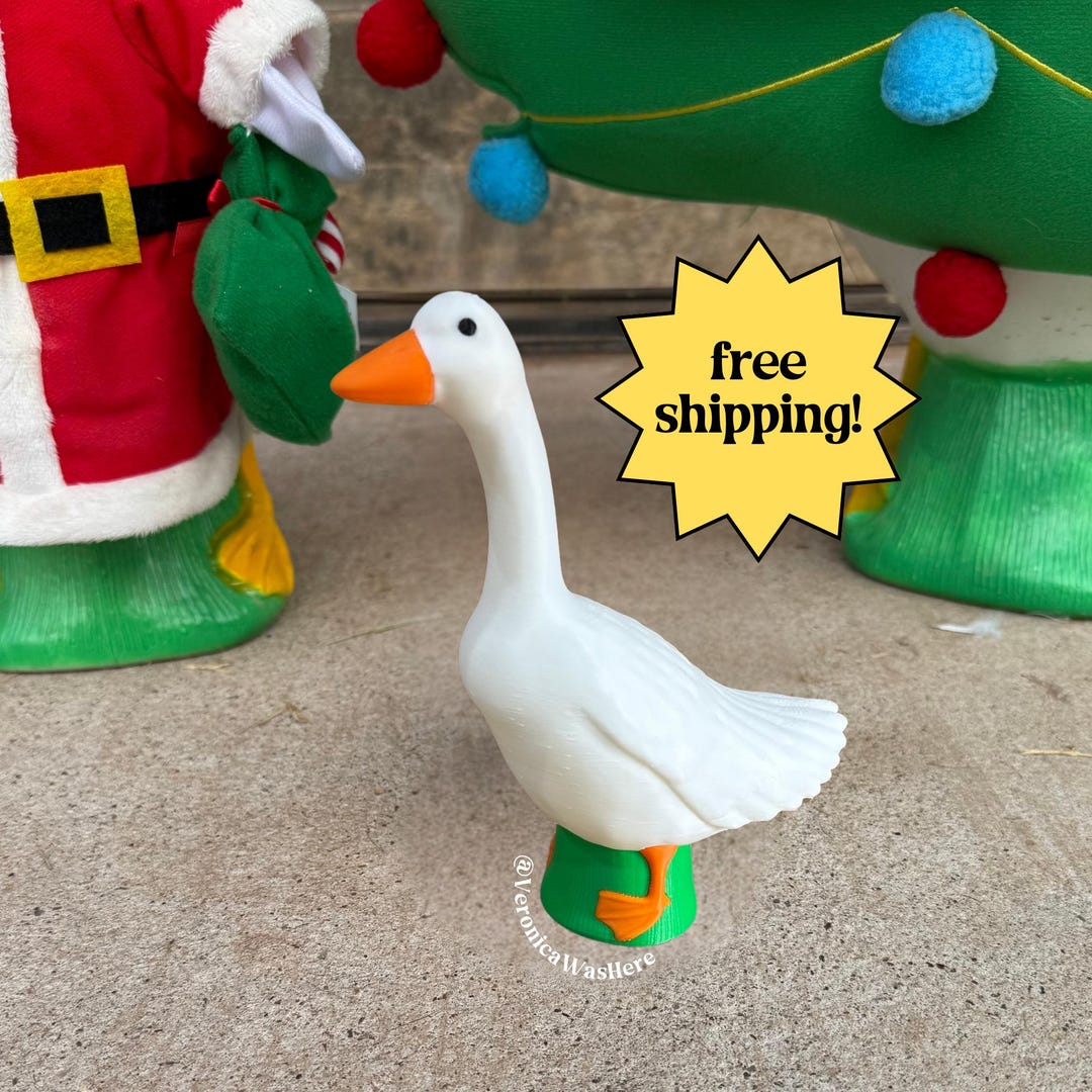 DESK GOOSE - Mini Goose - Silly Goose - Baby Goose - 7" Goose - Office ...