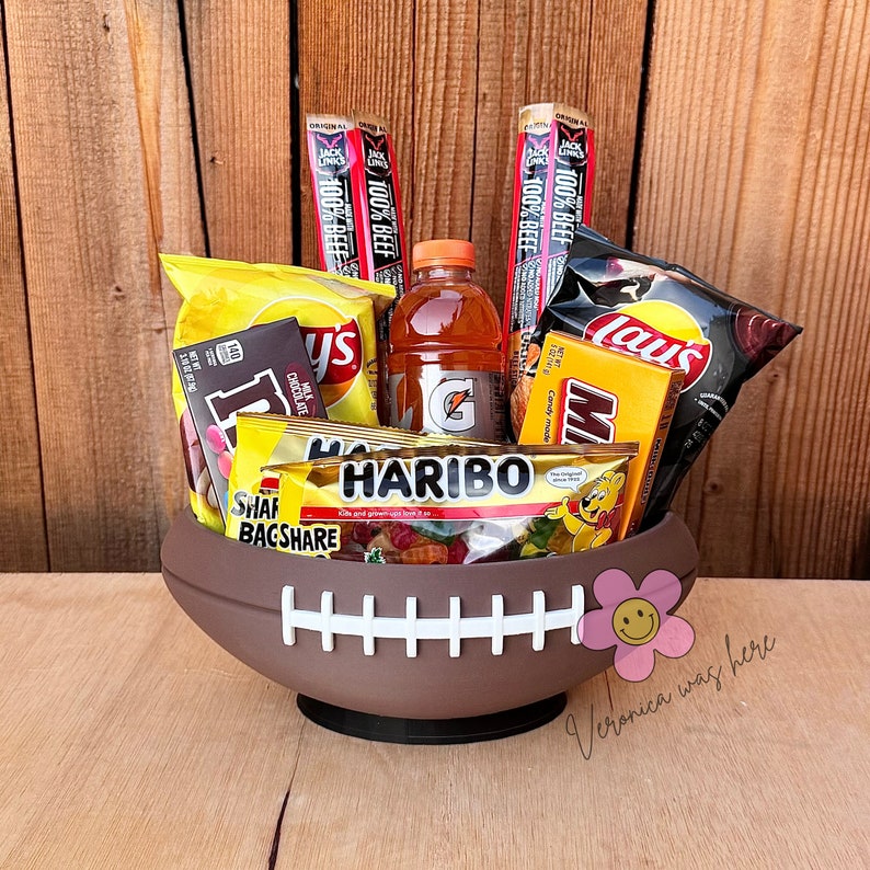 FOOTBALL BOWL Football Gift Football Basket Football Container Football ...