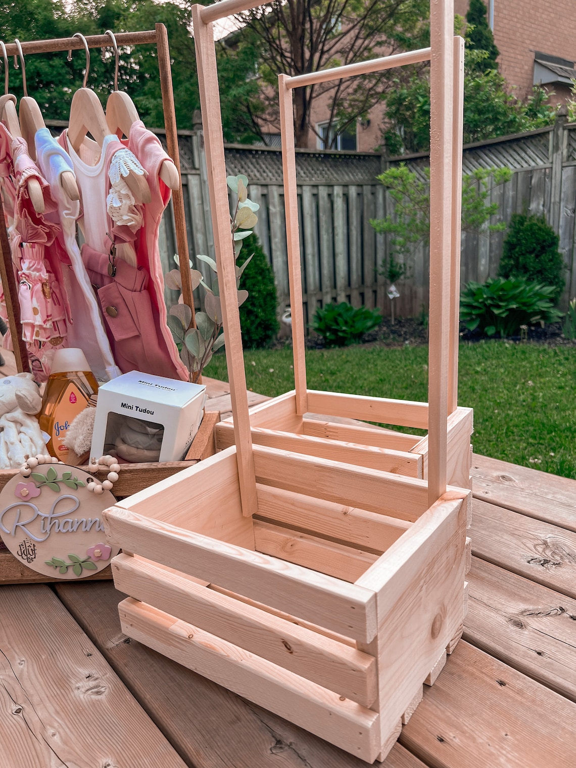 Fully Assembled Baby Wood Closet Crate | Baby Shower Gift ...