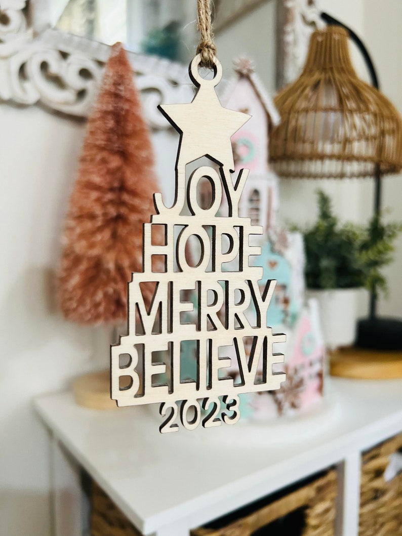 Personalized Name Tree Ornament | Custom Names | Christmas Tree Family ...