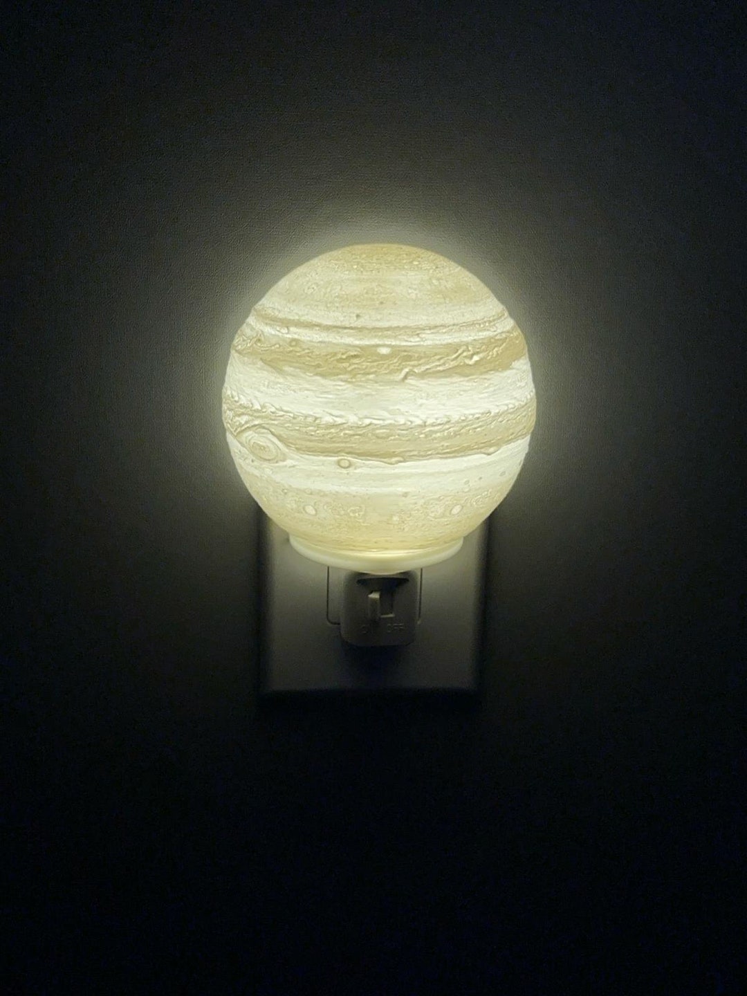 Planet Jupiter Night Light plug-in, Manual Switch LED - Etsy