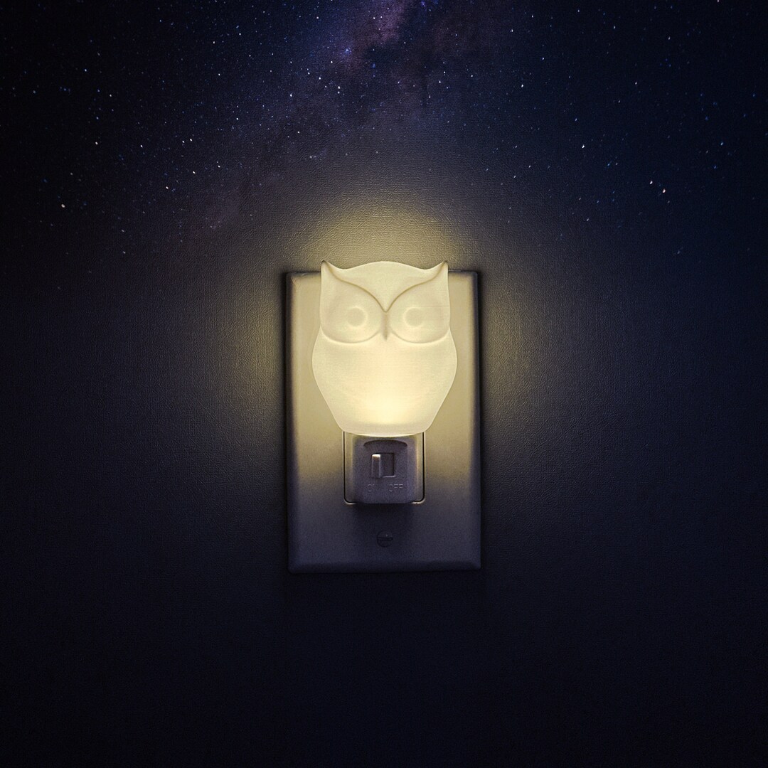 Owl Night Light Plug in LED Light for Bedroom Decor, Manual Switch or ...