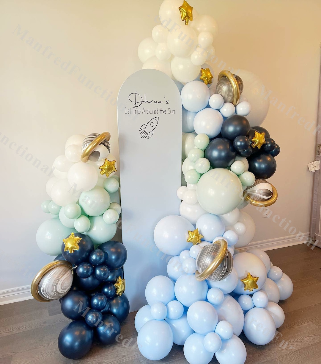 156pcs DIY Outerspace Balloon Arch Kit Baby Shower Blast off - Etsy