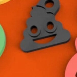 CUTE EMOJI Face Plastic KEYCHAIN, Funny Designed Minimalist Backpack ...