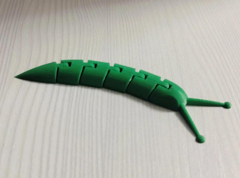 Articulated Slug, Fidget Toy, 3d Printed Flexi Slug, Desk Toy, Stress ...