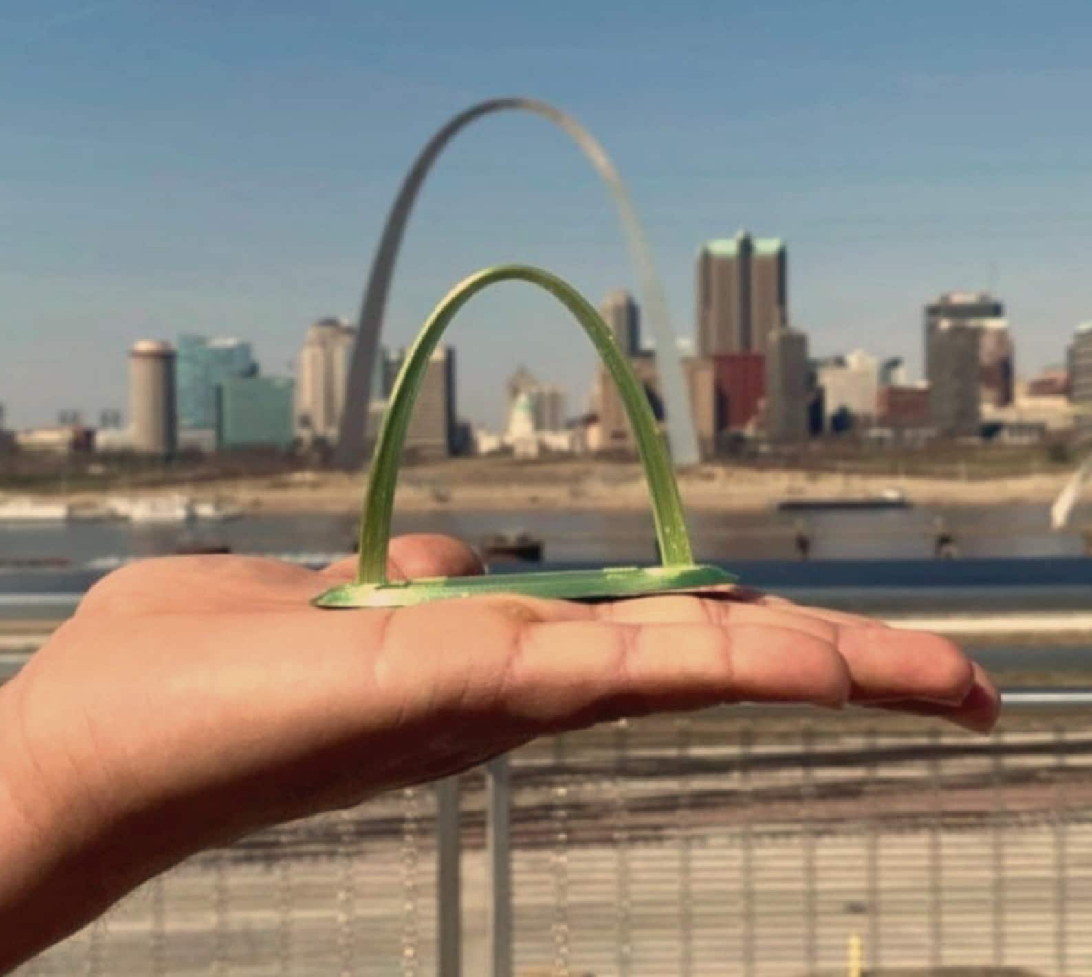 3D Saint Louis ARCH Background MODEL Décor – Plastic Gateway City Scape ...