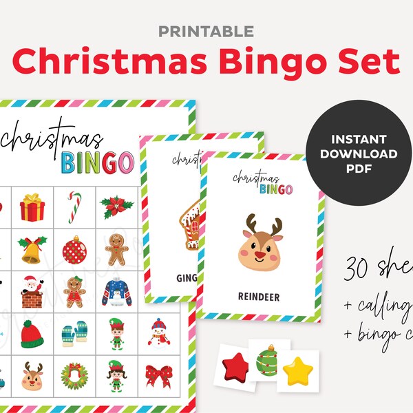 Christmas Bingo - Etsy