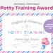 Editable Potty Training Award Certificate, Potty Training Award ...