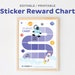 Space Astronaut Reward Chart for Kids Sticker Reward Chart - Etsy