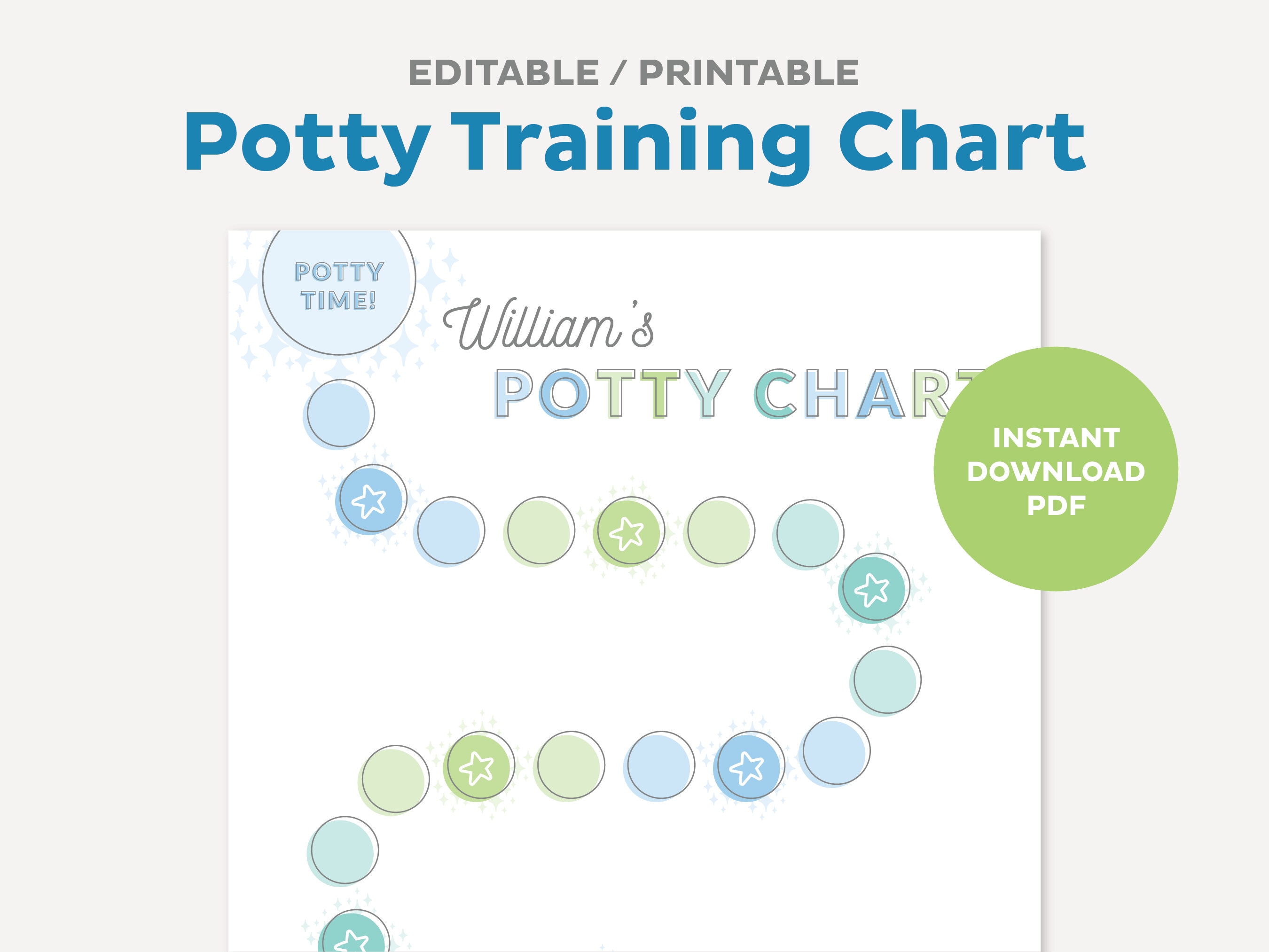 Printable PDF Instant Download Turtle Potty Training Chart, 42% OFF