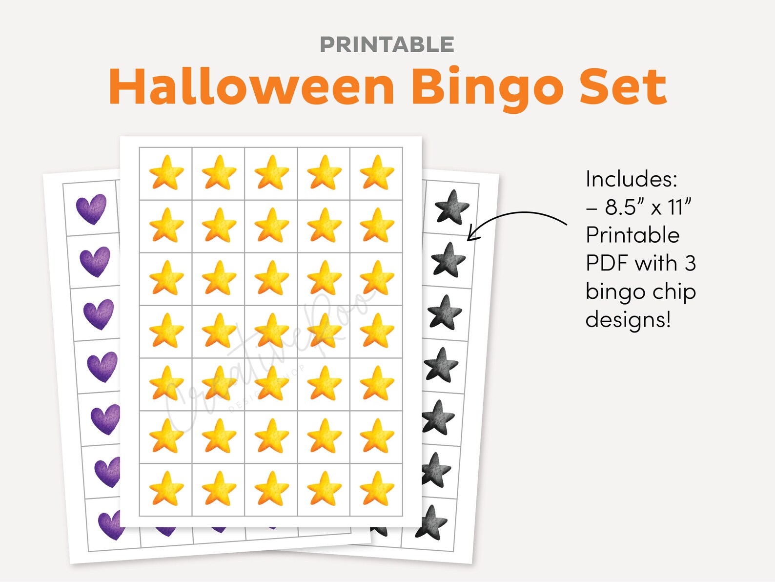 Printable Halloween Bingo for Kids, October Halloween Activity ...