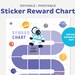 Space Astronaut Reward Chart for Kids Sticker Reward Chart - Etsy