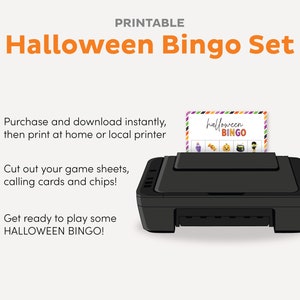 Printable Halloween Bingo for Kids, October Halloween Activity ...