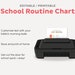 Ready for School Routine Chart for Kids, Morning Routine, Printable ...