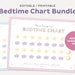 Editable Bedtime Printable Bundle Sleep Sticker Chart - Etsy