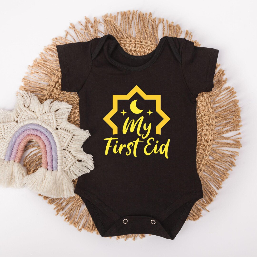 My First Eid Baby Bodysuit - Islamic Holiday Gift - Eid Present - First ...
