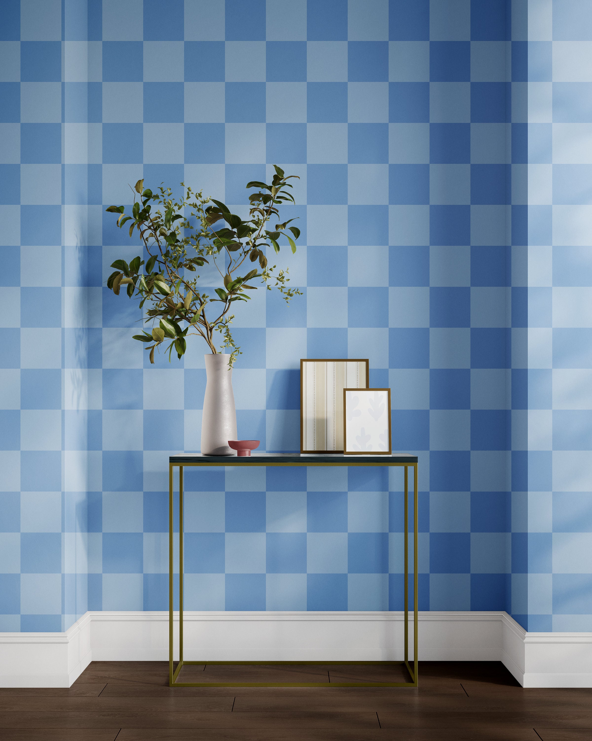 Blue Checkered Wallpaper For Ipad