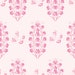 Pink Floral Block Print Wallpaper: Maximalist Peel and Stick or ...