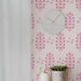 Pink Floral Block Print Wallpaper: Maximalist Peel and Stick or ...