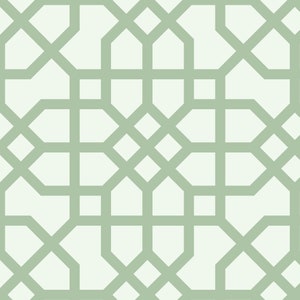 Green Trellis Wallpaper: Peel and Stick or Suede Unpasted - Etsy