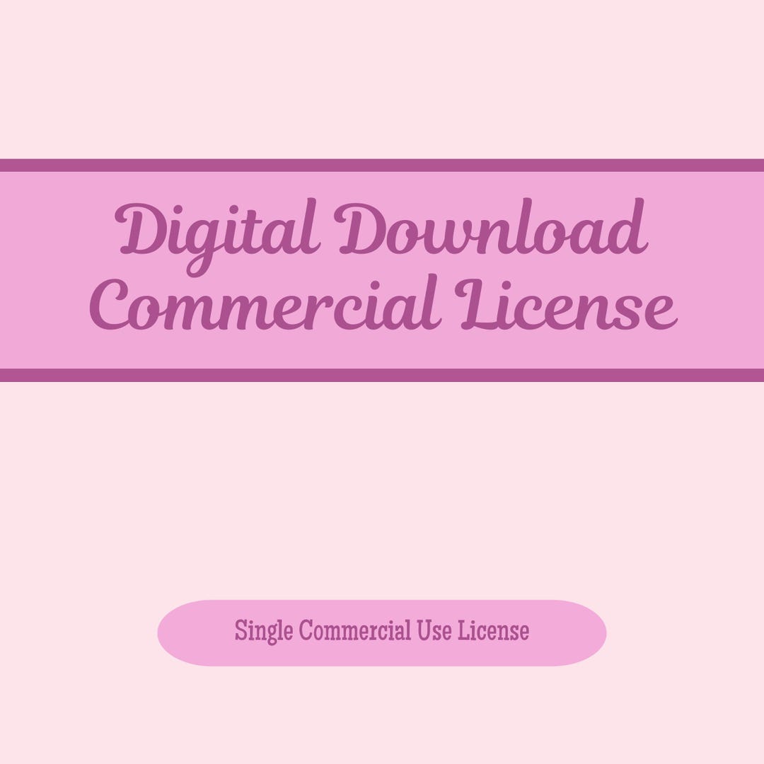 Digital Download Commercial License - for Each Sunshine and Style Co ...