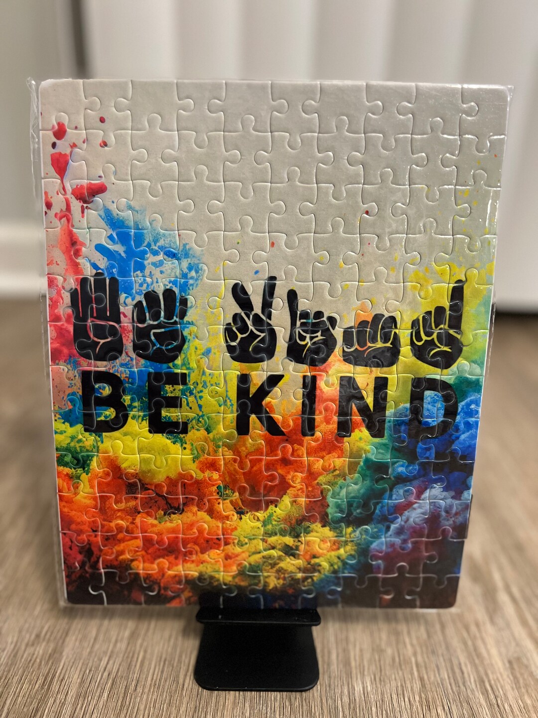 American Sign Language ASL Be Kind Colorful Art Explosion - Etsy