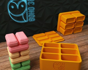 4 Square Shampoo Bar Mold Multipress Shower Steamers Press Easy to Use ...