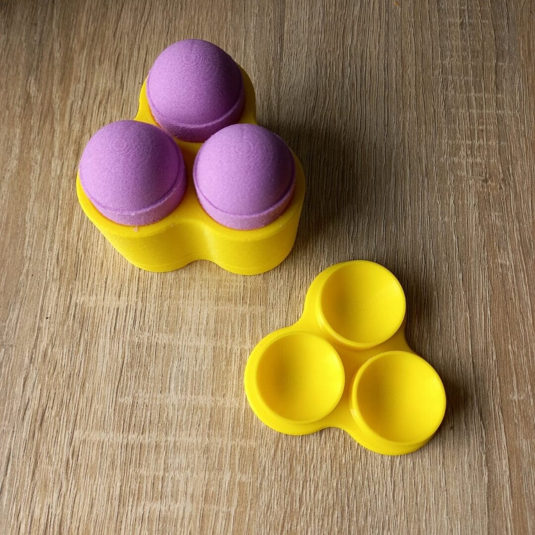 3 Mini Spheres Bath Bomb Mold - Etsy