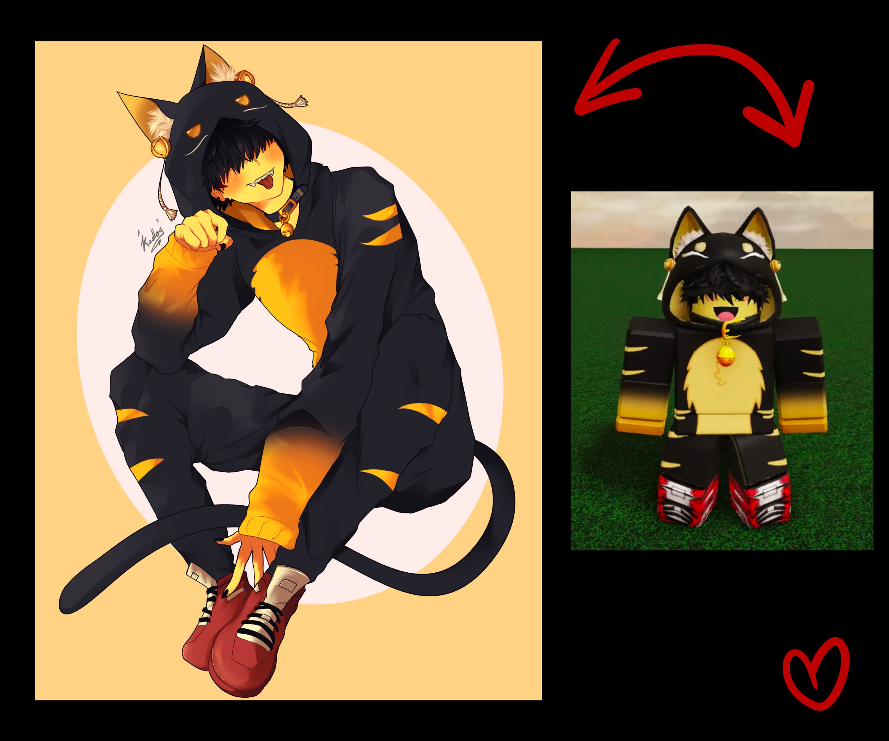 I Will Draw Your Roblox Character In Anime Style Whole Body Etsy 