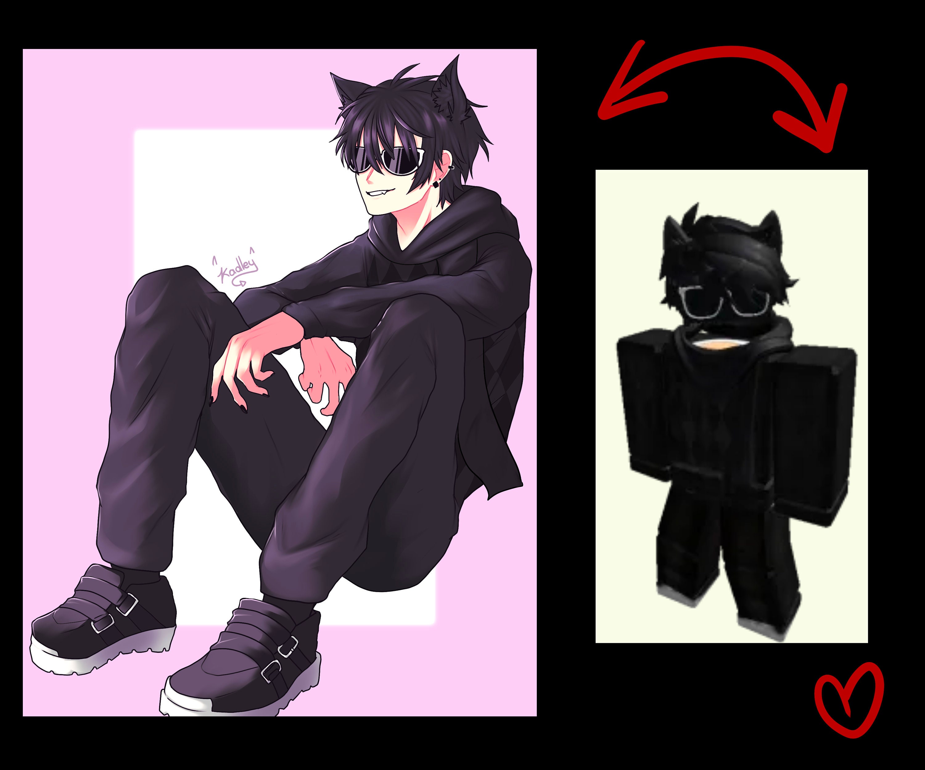 I Will Draw Your Roblox Character in Anime Style WHOLE BODY - Etsy