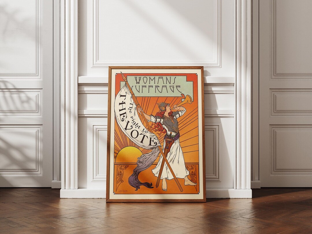 Womans Suffrage Print Poster, Suffragists Ladies, Votes for Women ...