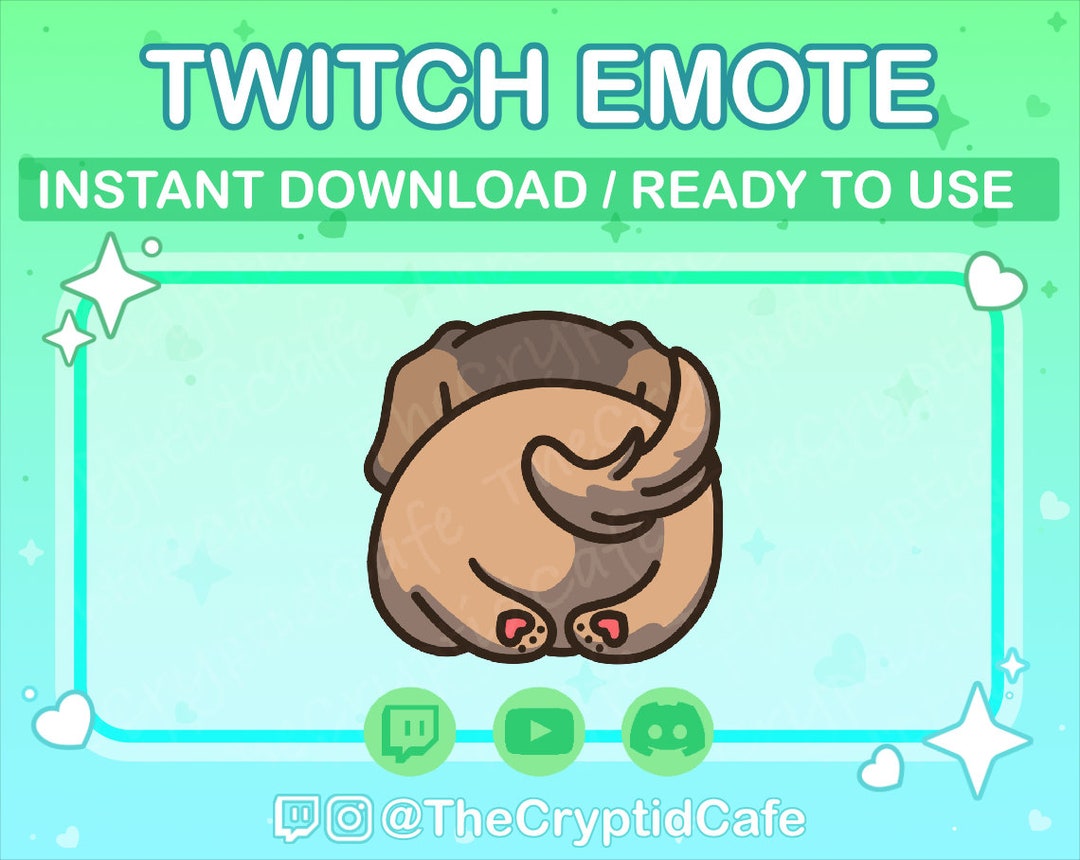 ANIMATED Dog Tail Wag Emote (twitch Discord Youtube) Cute Puppy ...