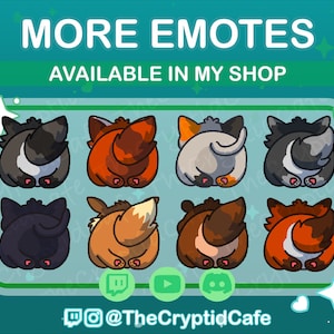 ANIMATED Grey Wolf Tail Wag Emote twitch Discord Youtube Cute Wolf ...