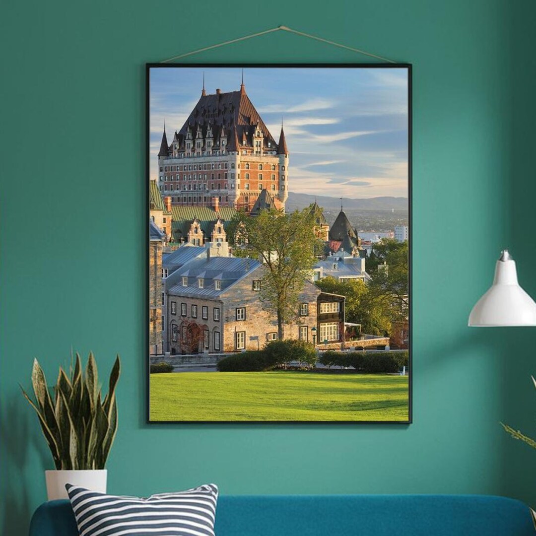 Fairmont Le Château Frontenac Quebec Poster Retro Vintage No Frame ...