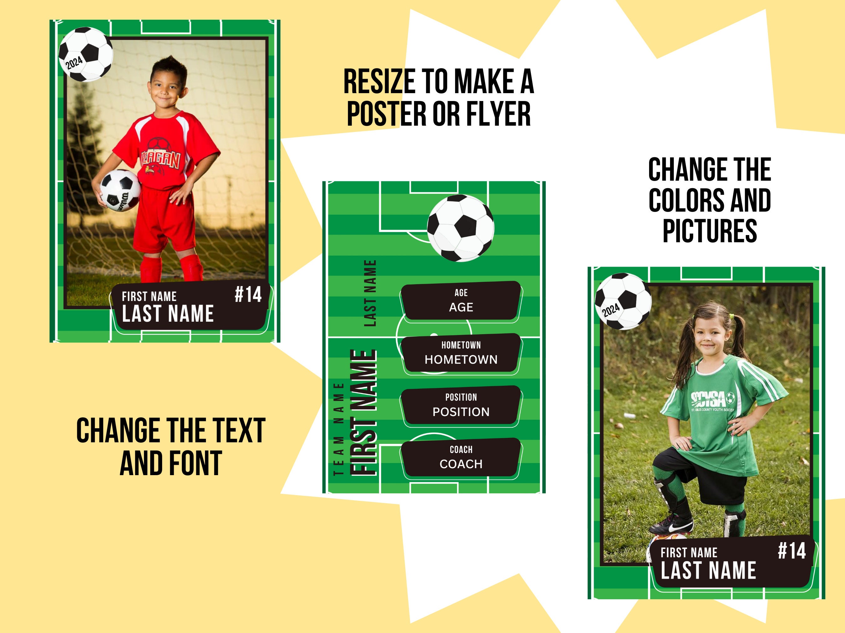 Soccer Trading Card Template - Bolivaralumni.com