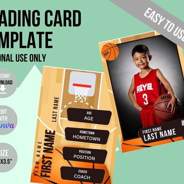 Basketball Card - Etsy