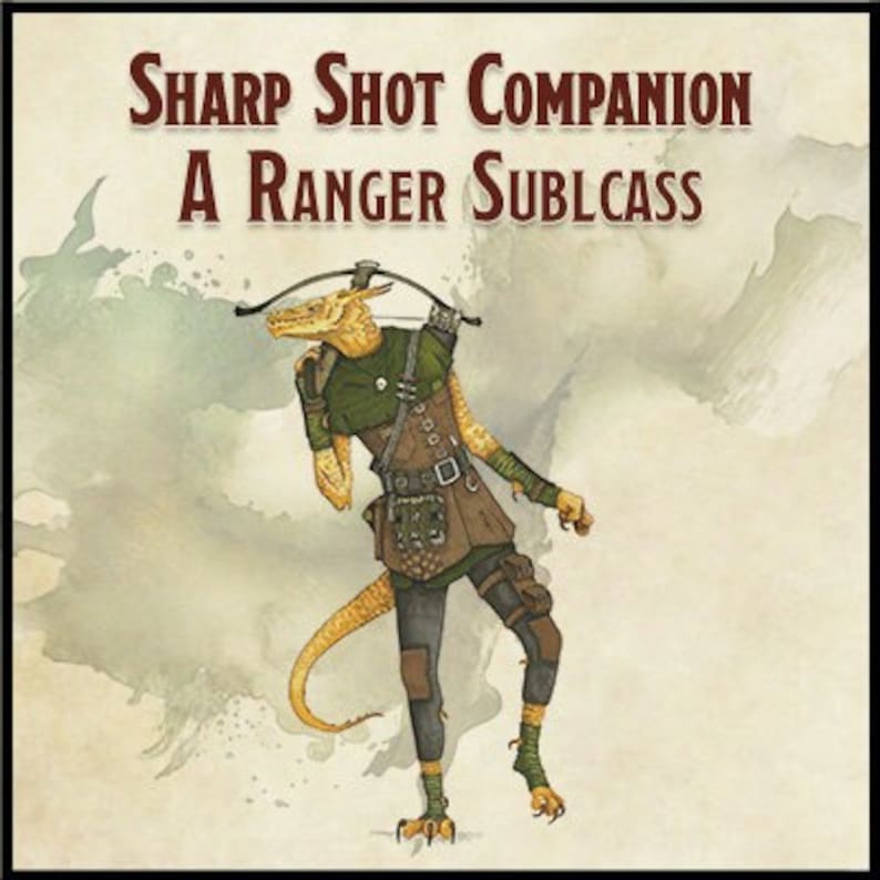 Sharp Shot Companion: A Ranger Subclass for D&D 5e - Etsy